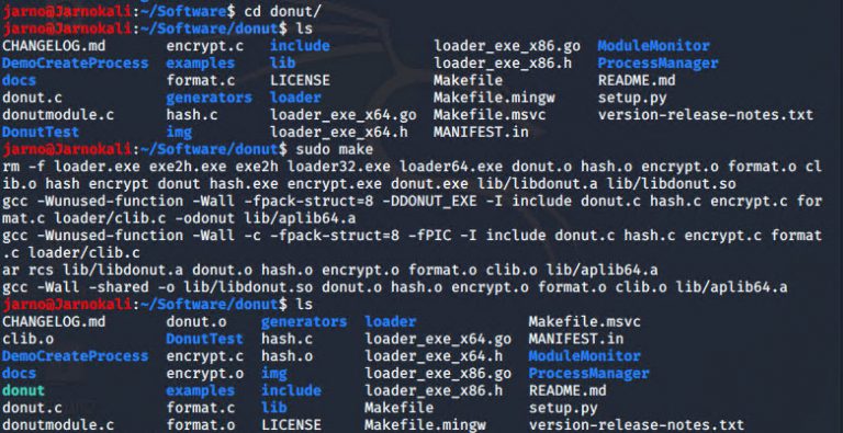 Donut - ShellCode Generator - Jarno Baselier